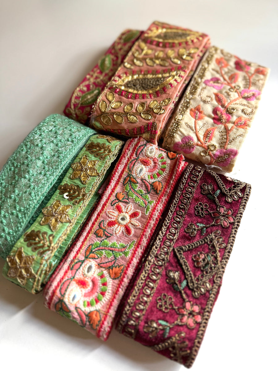 Twilight Bazaar III - Embroidered Indian Trims Bundle – QuaintMarie
