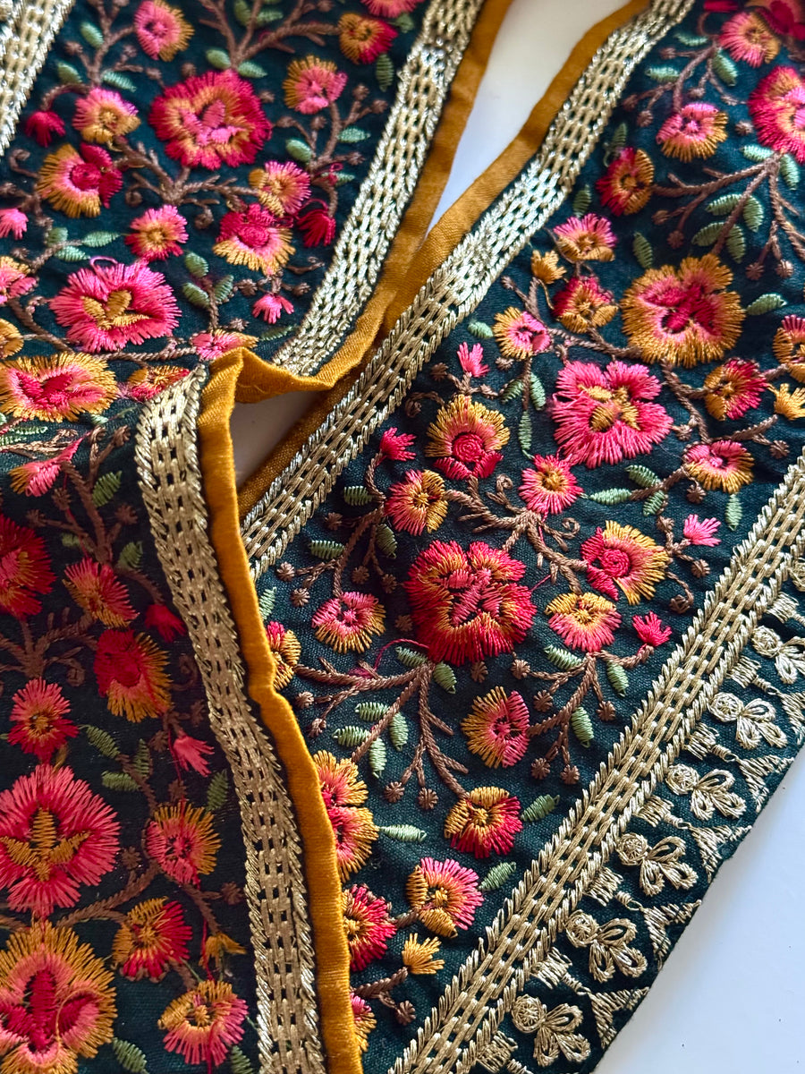 Embroidered Trim - Forest – QuaintMarie